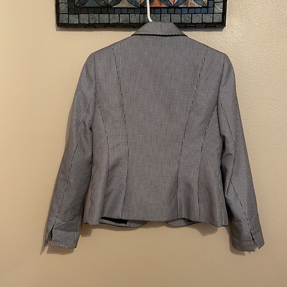 Kasper | Jackets & Coats | Suit Jacket Black And White Checkered Kasper ...